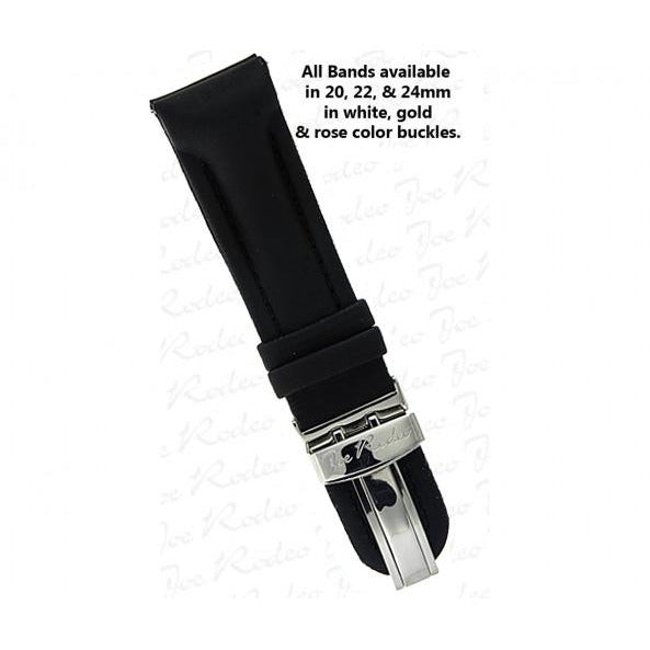 Classic Black Polyurethane Band 20 MM – Joe Rodeo